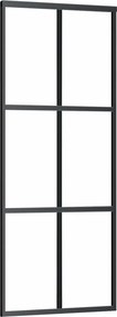 Posuvné dveře se sadou kování černé 76x205 cm ESG Glass 3375844