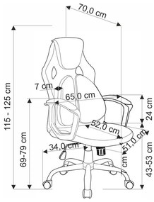 Kancelářské křeslo Lead, černá