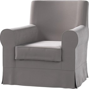 Potah na křeslo IKEA Ektorp Jennylund barva šedá látka lesklé, sametová