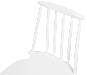 Set dvou bílých jídelních židlí VENTNOR Beliani
