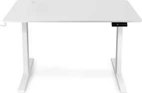 Elektrický psací stůl 120 x 60 cm Amone - bílý