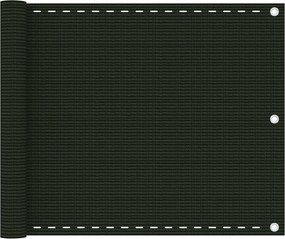 Balkonová zástěna tmavě zelená 75 x 400 cm HDPE 310969