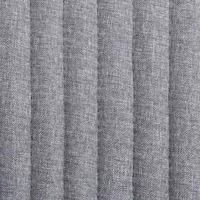 Jídelní židle 4 ks světle šedé textil 277094