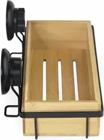 Compactor Bestlock SPA Bamboo černá / Bambusová polička na koupelnové