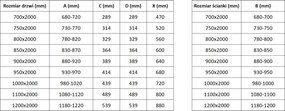 Mexen Exo, sprchový kout se skládacími dveřmi 100 x 80 cm, 6mm čiré sklo, černý profil, 816-100-080-70-00