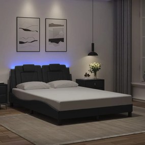 Rám postele Viana s LED bez matrace černý 120 x 200 cm 3214008