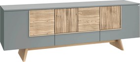 XXXLutz NÍZKÁ KOMODA, divoký dub, šedá, 192/68/45 cm Voglauer - Komody z masivu - 000142016344