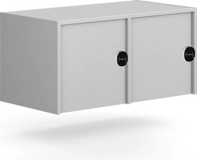 Nástavba pro skříně FRAME, 2x dveře, 872 x 450 x 427 mm, RFID zámek, šedá
