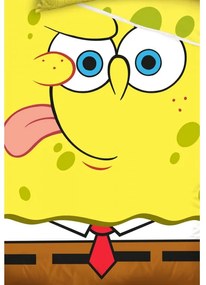 TipTrade Bavlněné povlečení 140x200 + 70x90 cm - Sponge Bob Emoji