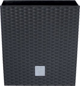 PRO Květináč RATO LOW + vklad antracit 17cm