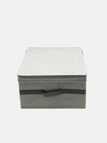 Sinsay - Skládací úložný box s rukojetí a víkem - bílá