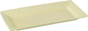 Žlutý keramický servírovací podnos Hella Yellow - 32*17*3 cm