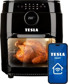 TESLA AirCook & Grill QG800 WiFi - multifunkční digitální horkovzdušná fritéza