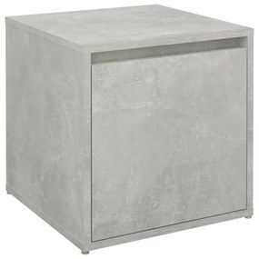 Úložný box se zásuvkou betonově šedý 40,5 x 40 x 40 cm kompozit - Default Title