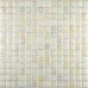 Hisbalit Skleněná mozaika bílá Mozaika 719 2,5x2,5 (33,3x33,3) cm - 25719BH