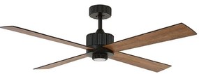 Lucci air 213170 - LED Stropní ventilátor NEWPORT wenge/hnědá + dálkové ovládání 213170