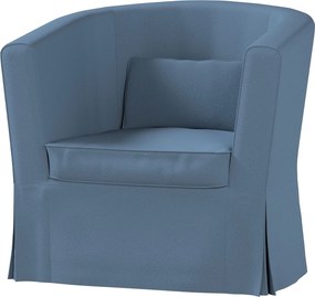 Potah na křeslo IKEA Ektorp Tullsta barva modrá látka pletený vzor