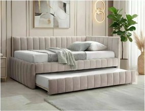 Postel Mikayla 120 x 200 cm, krémová