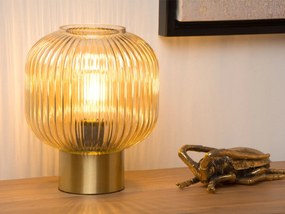 Lucide 45586/20/62 stolní lampa Maloto jantarová, 1xE27, ø20cm