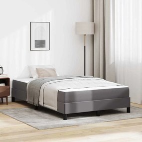 Rám postele s matrací Šedá 120 x 190 cm textil 3398621