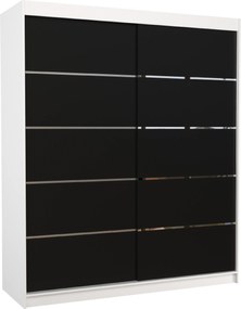 ADRK Furniture Posuvná skříň SPECTRA 180 SW-SPE-W+B-180+A298