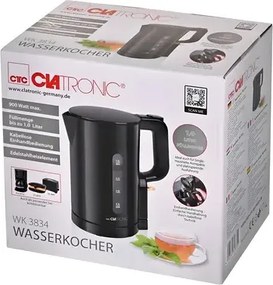 Clatronic WK 3834 černá / Rychlovarná konvice / 900 W / 1 L / vyjímate