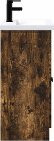 Sada koupelnového nábytku Kouřový dub 56 x 37,5 x 81 cm 3404189