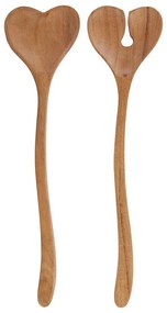 ACACIA Salátový příbor srdce set 2 ks