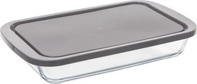 Dóza na potraviny GLASS MOULD, skleněná, 29 x 18 cm