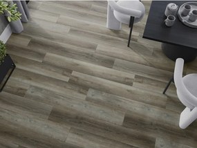 Mexen Aspen vzorek SPC vinylových panelů 6,5 mm, podložka IXPE 1,5 mm, 4 V-drážka, Dub - F1012-S