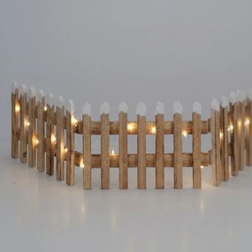 Zimní plot s LED osvětlením 90 × 20 cm