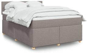 Box spring postel s matrací taupe 140x200 cm textil 3286707