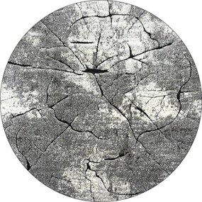 BE Koberec Miami 129 GREY Koło - šedý kulatý Rozměr: 100 cm