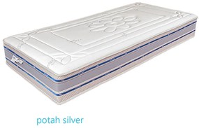 Pěnová matrace Mabo MESTE KOMBI hard/med 20 cm - 120 x 200 Potah: Silver, Lehací vrstva: Eucahard HR foam