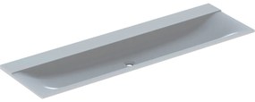 Geberit Xeno 2 - Dvojumyvadlo 1600x480 mm, bez otvoru pro baterii, bez přepadu, alpská bílá 500.278.00.1