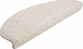 Schodové rohože 15 ks 65 x 21 x 4 cm bílé, půlkulaté, velké 133906