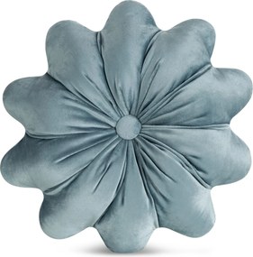 DEKORAČNÍ POLŠTÁŘ FLORES 5 Ø40 CM SVĚTLEMODRÁ