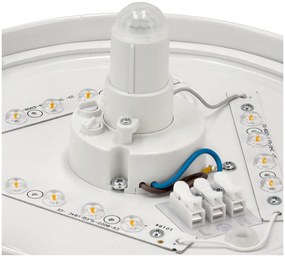 ECOLIGHT LED stropní svítidlo PIR - 12W - IP44 - neutrální bílá - senzor pohybu