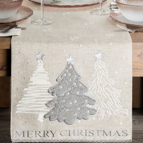 VÁNOČNÍ BĚHOUN NA STŮL CHRISTMAS 35X183 CM VZOROVANÝ
