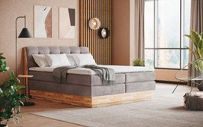 XXXLutz POSTEL BOXSPRING, 200/200 cm, béžová - Postele s úložným prostorem - 000840005689