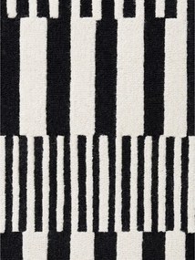Černobílý ručně tkaný vlněný koberec 200x290 cm Stryve Pulse – Elle Decoration
