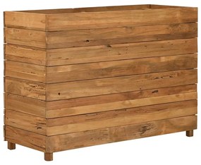 vidaXL Marketos Vyvýšený záhon 100x40x72 cm recyklované teakové dřevo a ocel
