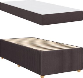 Rám postele Tmavě hnědá 90 x 200 cm textil 3398343