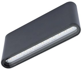 BOWI LED Venkovní nástěnné svítidlo FLOW 2xLED/6W/230V IP54 černá BW0146