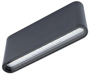 LED Venkovní nástěnné svítidlo FLOW 2xLED/6W/230V IP54 černá