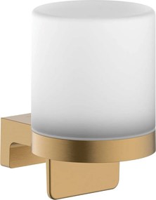 Hansgrohe AddStoris S - Dávkovač mýdla s držákem, matné sklo/kartáčovaný bronz 41765140