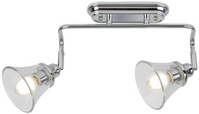 Rabalux Koupelnové nástěnné svítidlo Antoine 2x40W | E14 | IP44 - chrom