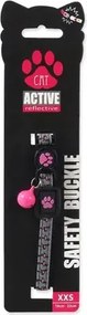 ACTIVE CAT Obojek Reflective XXS růžový / Obojek / Nylon / 16-22 cm