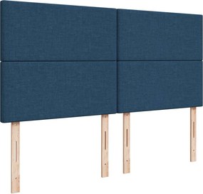 Box spring postel s matrací modrá 180x200 cm textil 3291358