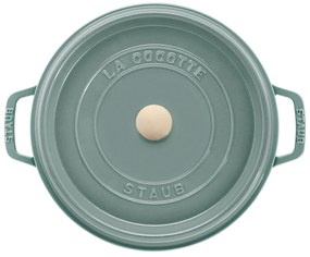 Staub Cocotte hrnec kulatý 26 cm/5,2 l eukalyptová, 11026121